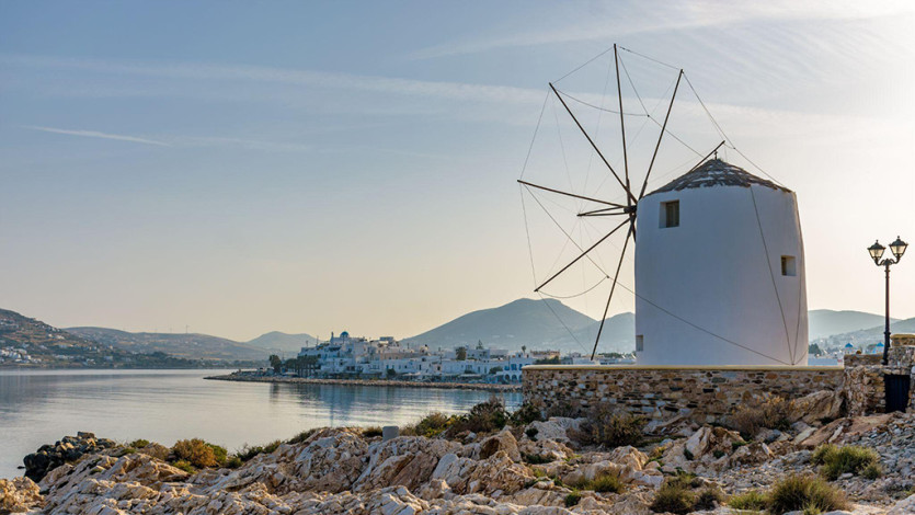 Visit the capital of Paros, Parikia